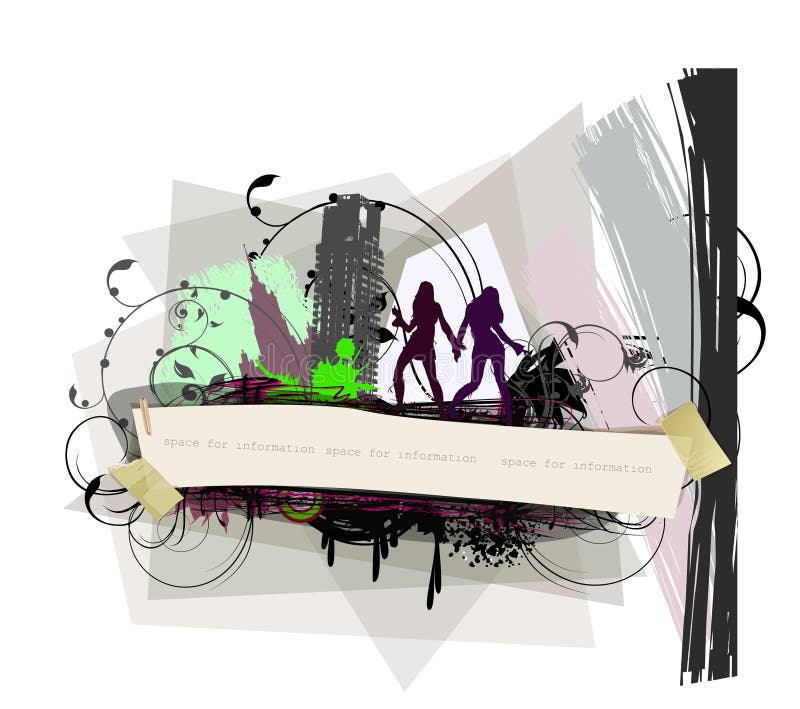 Modern City Life Illustration Stock Illustration - Illustration of ...