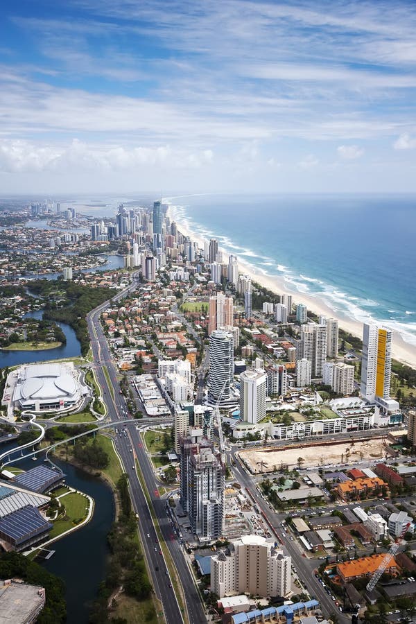 Modern City Located on a Beautiful Coast Stock Photo - Image of coast ...