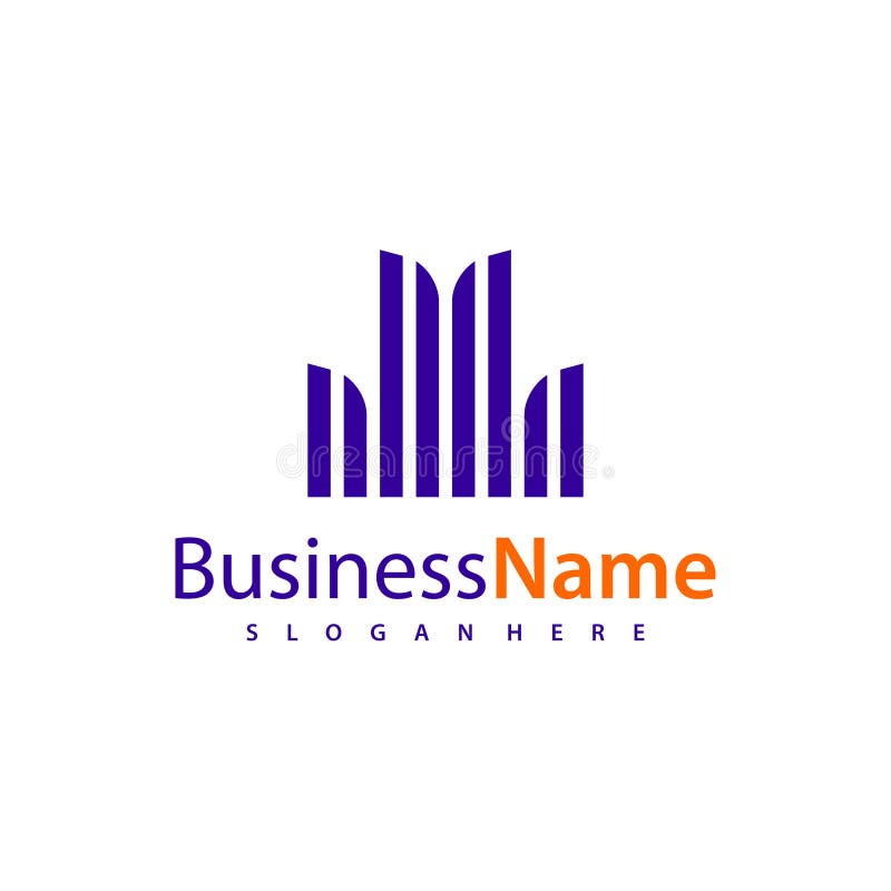 Modern City Logo Design Vector Illustration, Creative Building Logo ...