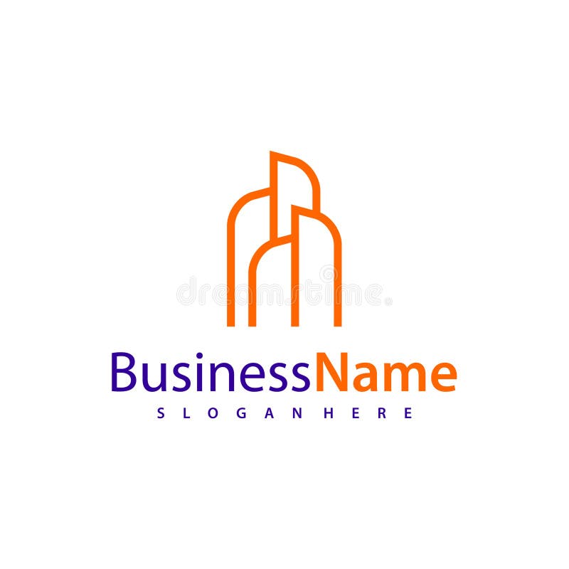 Modern City Logo Design Vector Illustration, Creative Building Logo ...