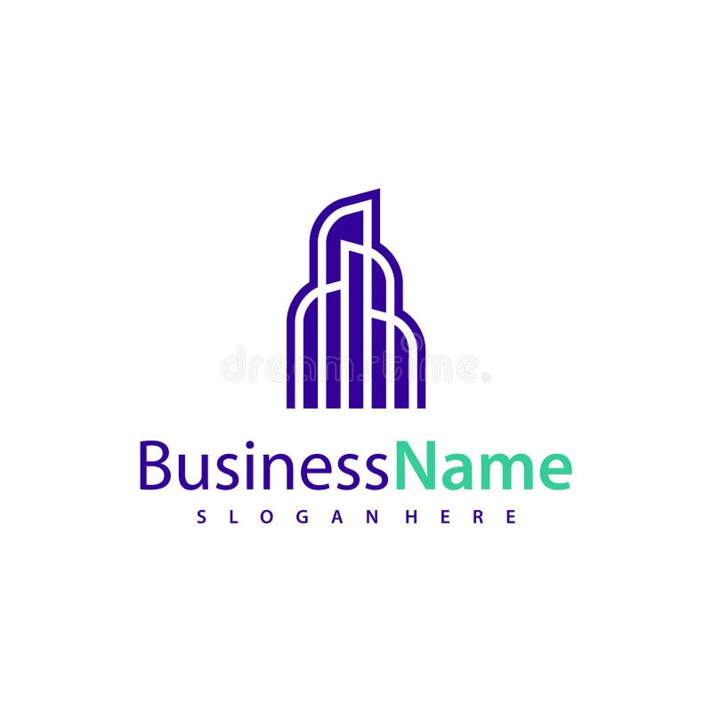 Modern City Logo Design Vector Illustration, Creative Building Logo ...