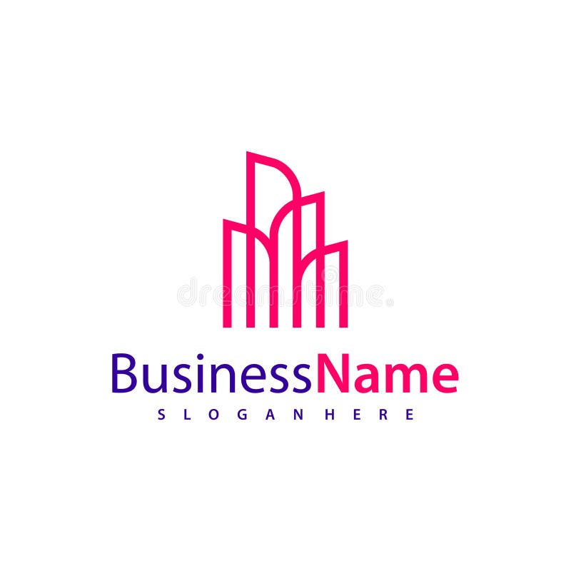 Modern City Logo Design Vector Illustration, Creative Building Logo ...
