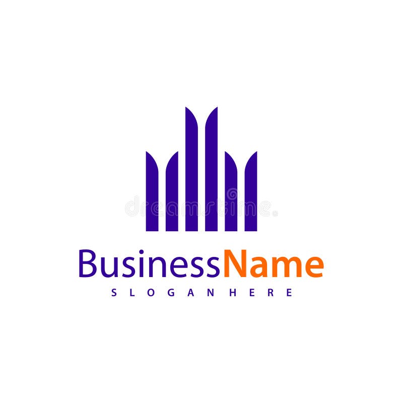 Modern City Logo Design Vector Illustration, Creative Building Logo ...