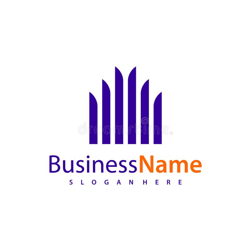 Modern City Logo Design Vector Illustration, Creative Building Logo ...