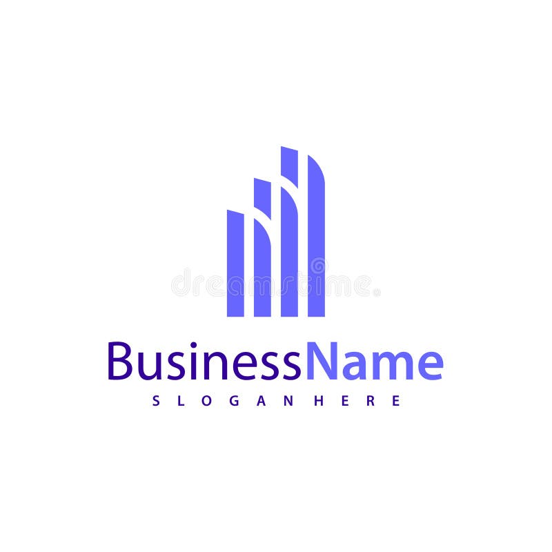 Modern City Logo Design Vector Illustration, Creative Building Logo ...