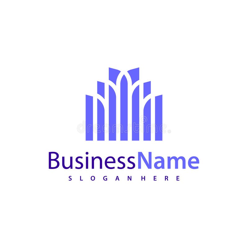 Modern City Logo Design Vector Illustration, Creative Building Logo ...