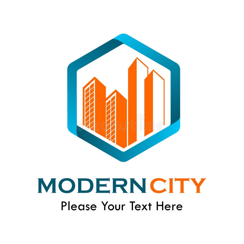 Modern city logo stock vector. Illustration of apartment - 263484183