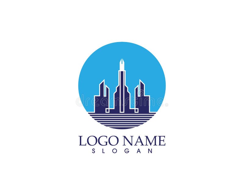 Modern City Logo Vector Template Stock Vector - Illustration of ...