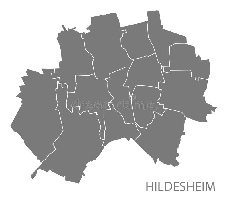 Germany, Hildesheim City Skyline Isolated Vector Illustration. Germany ...