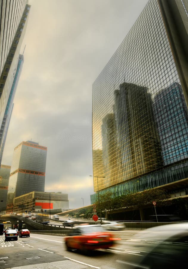 Modern city scenery stock image. Image of busy, outdoor - 15936641