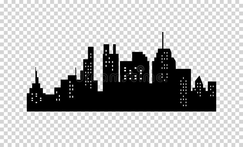Modern city silhouette stock vector. Illustration of design - 51528089