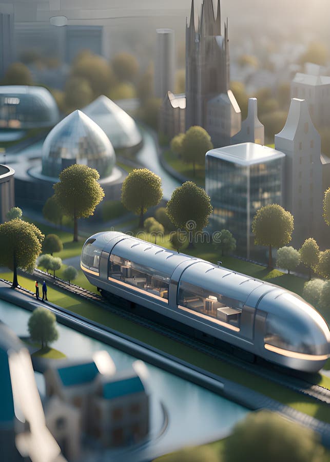 Modern City Skyline. 3d Illustration Stock Illustration - Illustration ...