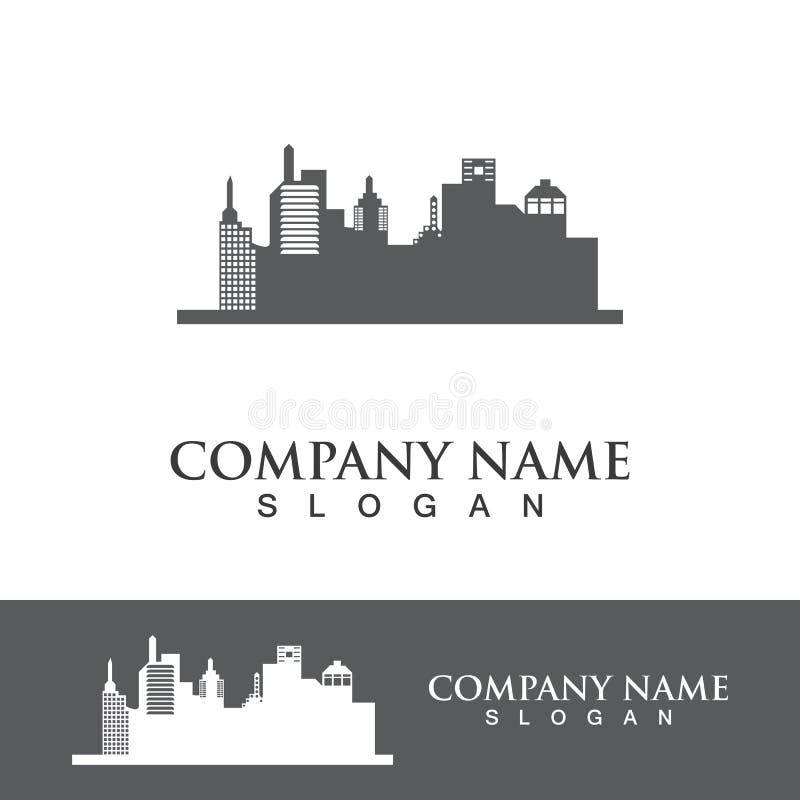 Modern City Skyline Illustration Design Stock Vector - Illustration of ...