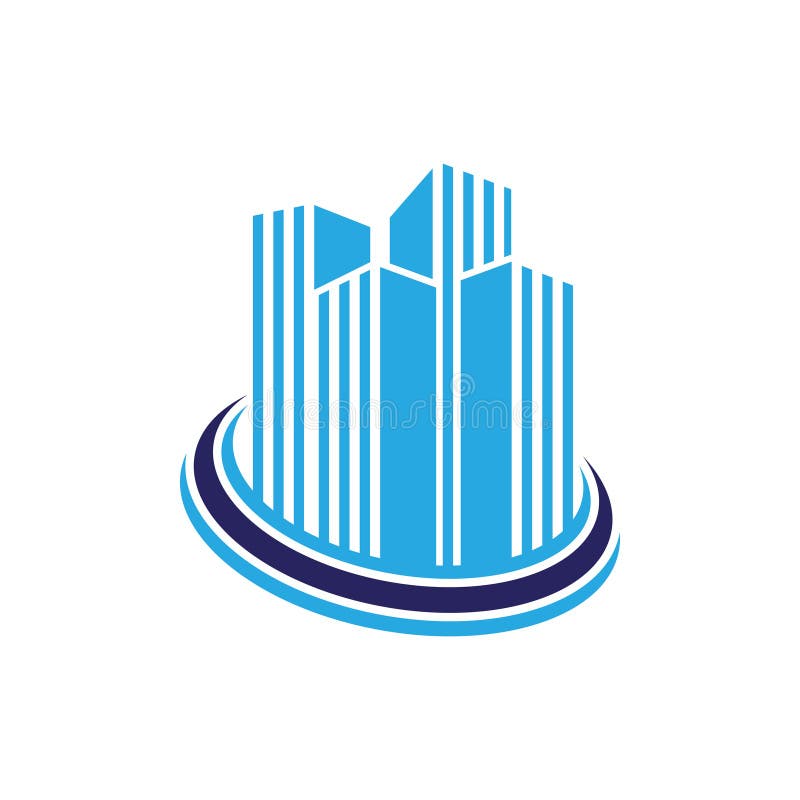 Modern City Skyline Illustration in Flat Design Stock Vector ...