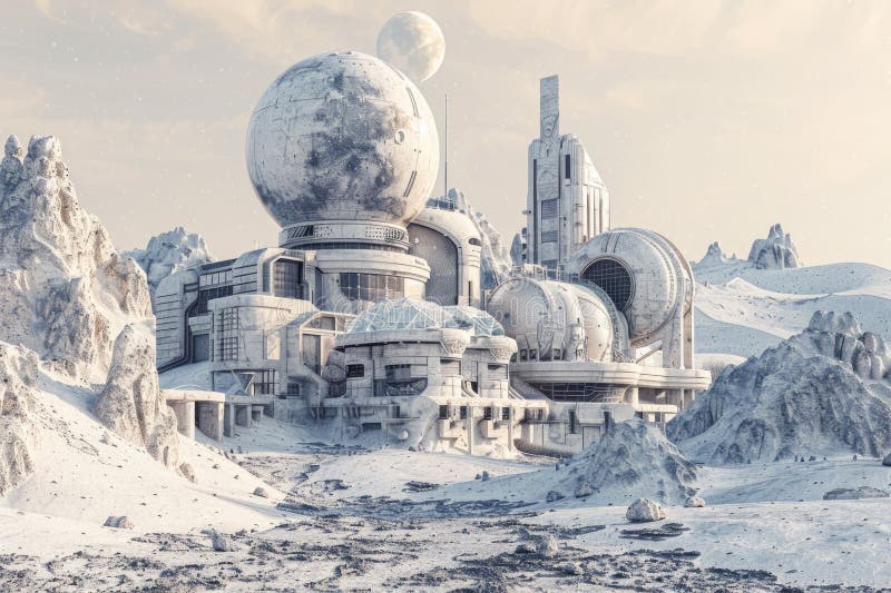 A Modern City Skyline in a Snowy Setting, Suitable for Winter Concepts ...