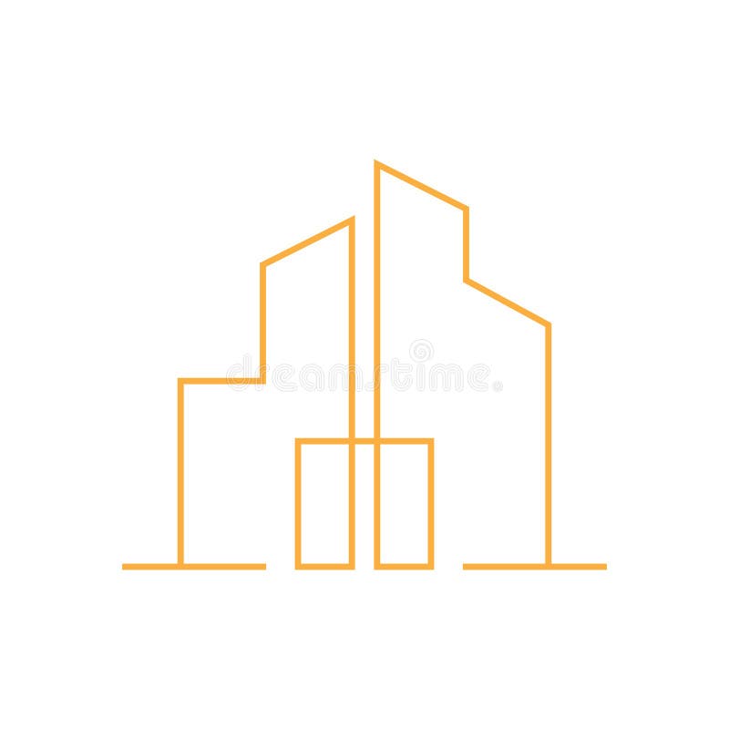 Modern City Skyline Vector Illustration in Flat Design Stock Vector ...