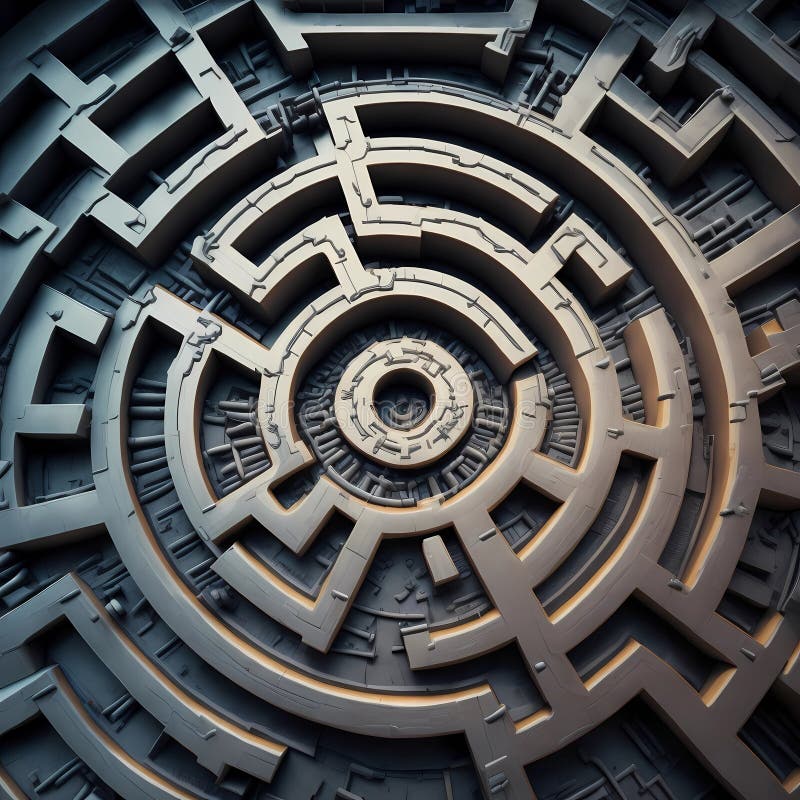 Modern City Street Maze - Concept Stock Illustration - Illustration of ...