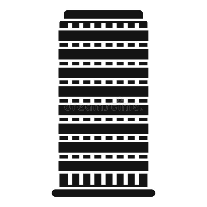Modern City Tower Skyscraper Reaching for the Sky Stock Vector ...