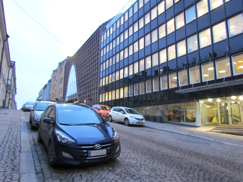 Modern cityscape editorial stock photo. Image of street - 146405233