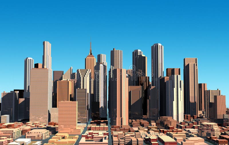 Modern Cityscape in Daylight. Close Up View. Stock Image - Image of ...
