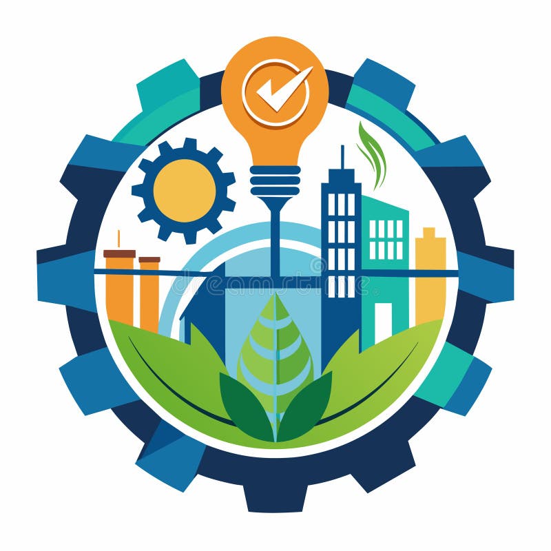 A Modern Cityscape Logo Featuring Innovation, Progress, and ...