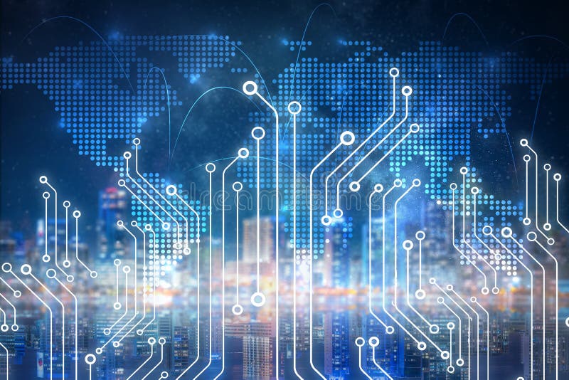 Micro Technology Background Stock Image - Image of science ...