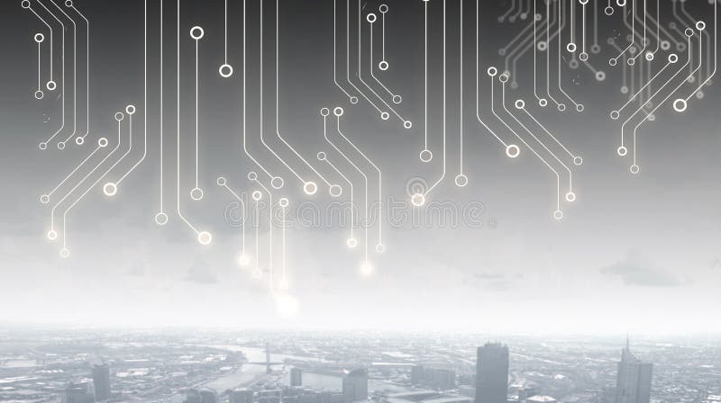 Micro Technology Background Stock Image - Image of board, cityscape ...