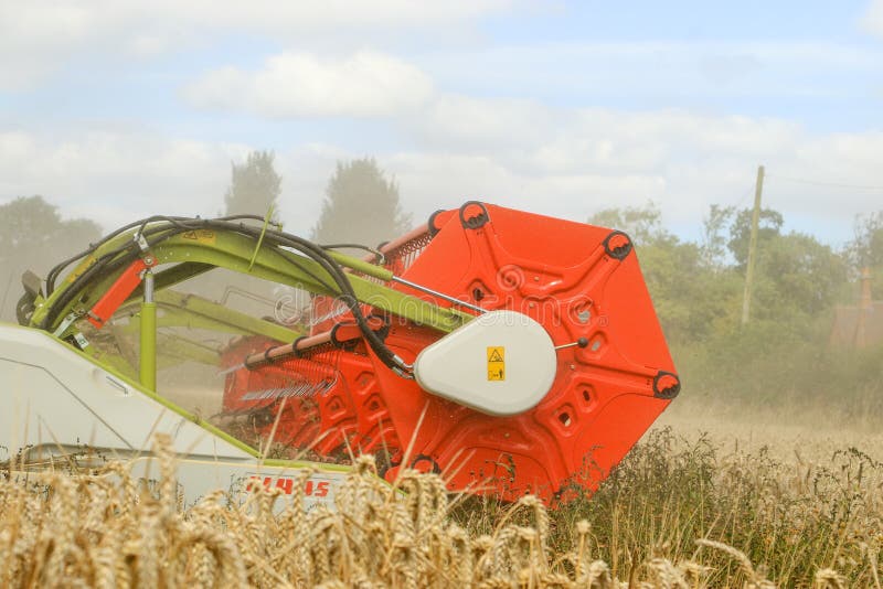 Modern Class Combine Harvester Cutting Crops Editorial Image - Image of ...