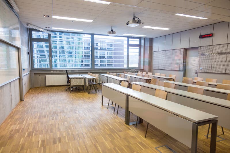 Modern class room. stock image. Image of conference, lecture - 46058243