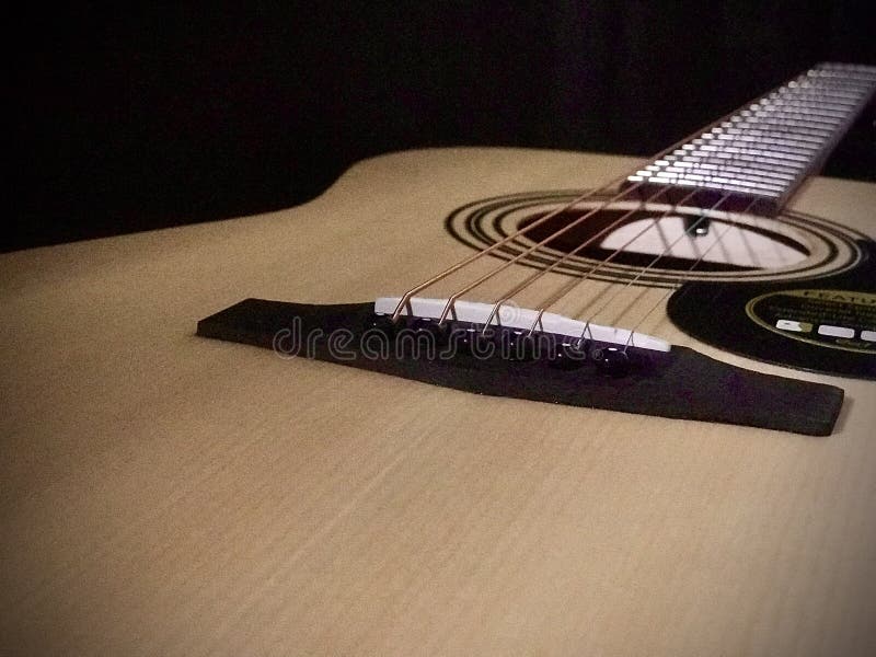 Modern Classic Guitar on Display in Concert. Stock Photo - Image of ...
