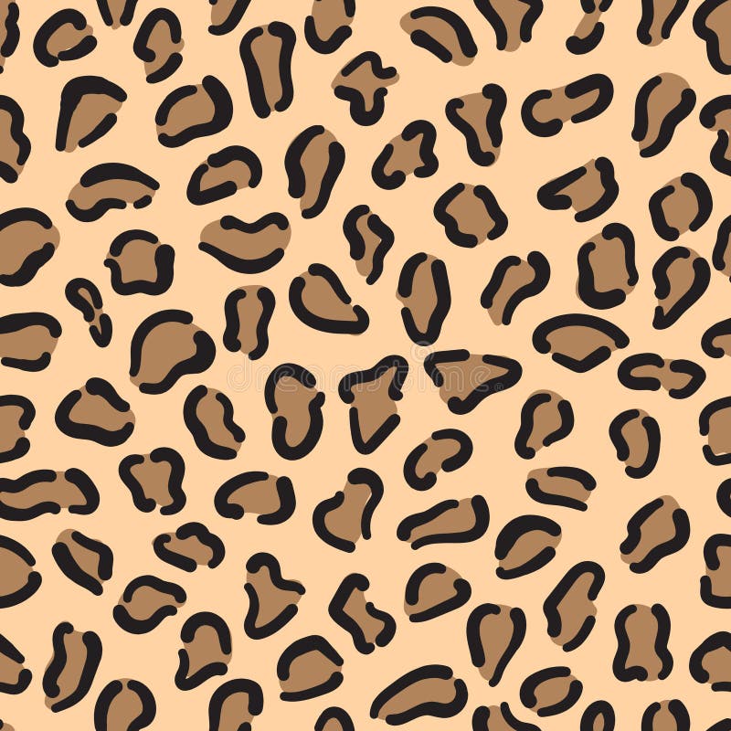 Modern Classic Leopard Spot Seamless Pattern Stock Vector - Illustration of number, textile ...