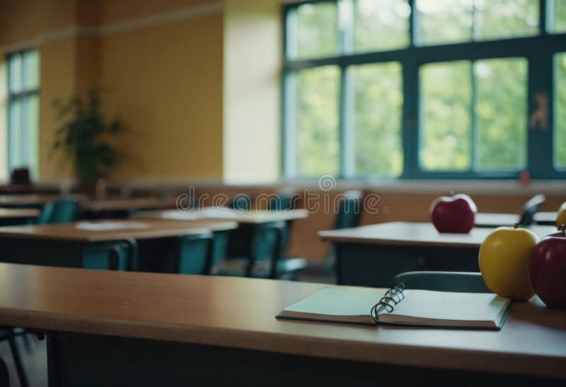 Modern Classroom. Back To School Concept. Generative Ai . AI Stock ...