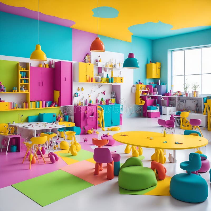 Bright Modern Classroom Stock Illustrations – 1,412 Bright Modern ...