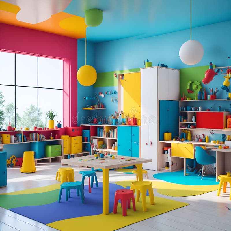 Bright Modern Classroom Stock Illustrations – 1,412 Bright Modern ...