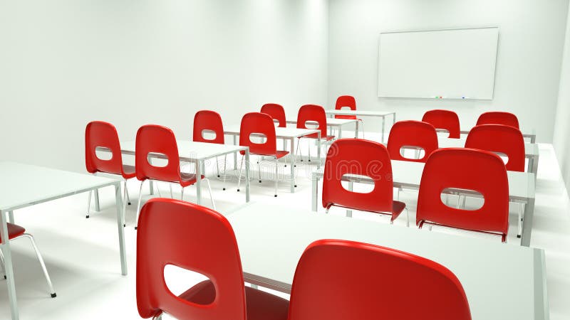 Modern Classroom stock illustration. Illustration of clean - 41407649