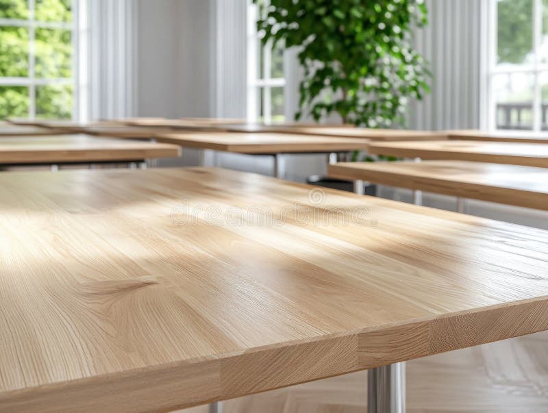 Modern Classroom Design Desks Arranged for Collaborative Learning and ...