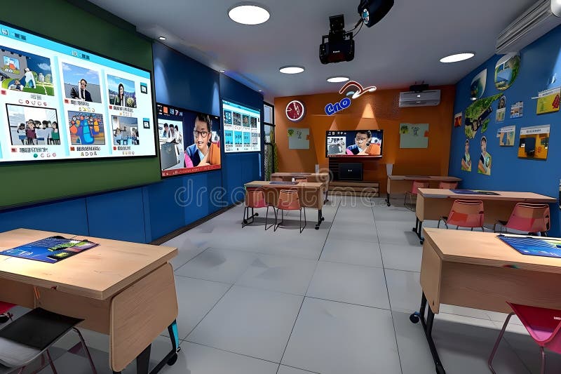 Modern Classroom Design, Interactive Displays Enhance Digital Learning Environment for Students ...