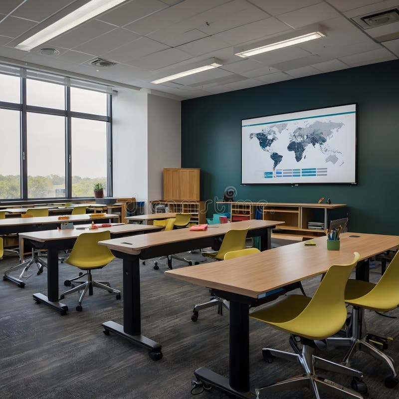 Future-Ready Classroom: Interactive Smart Board and Projector Setup ...