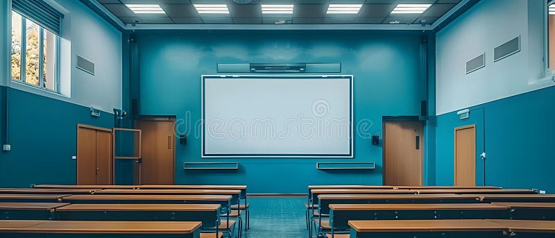Modern Classroom with Interactive Smartboard - Future of Education ...