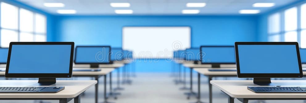 A Modern Classroom Nowadays Typically Includes Interactive Panels and ...