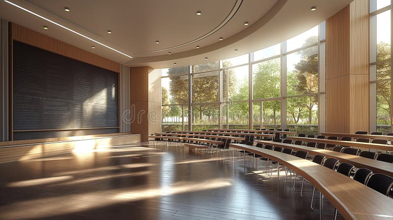 Modern Classroom View of the Blackboards. Back To Shool Consept Stock ...