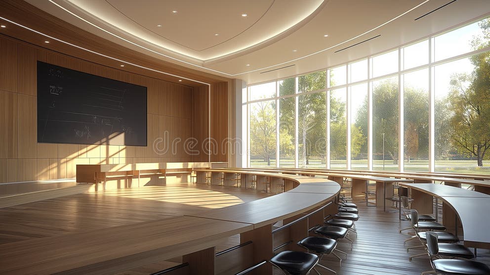 Modern Classroom View of the Blackboards. Back To Shool Consept Stock ...