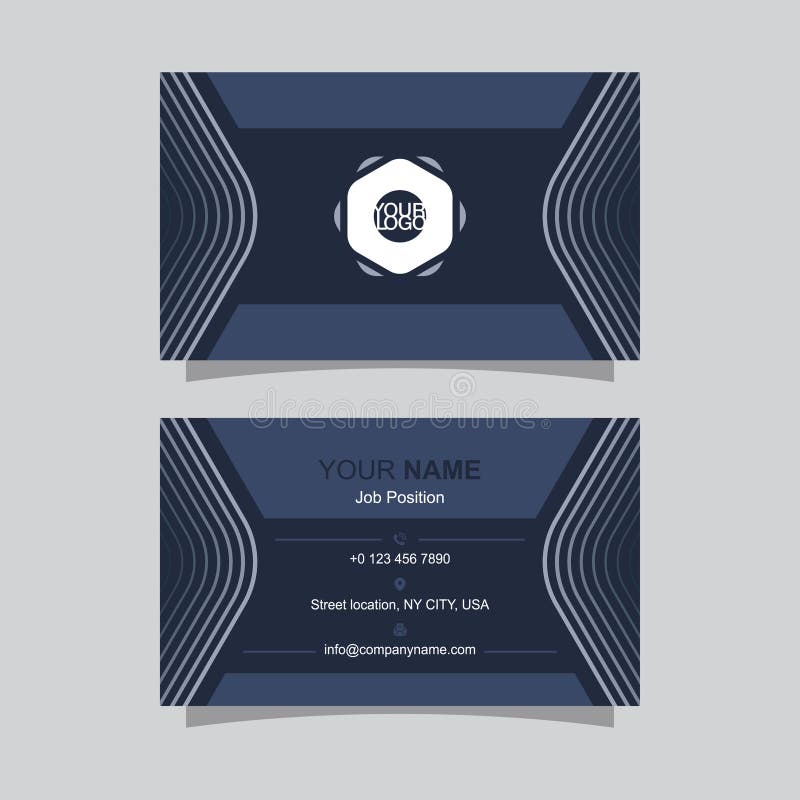 Modern and Clean Business Card Corporate Template Vector Design Stock ...