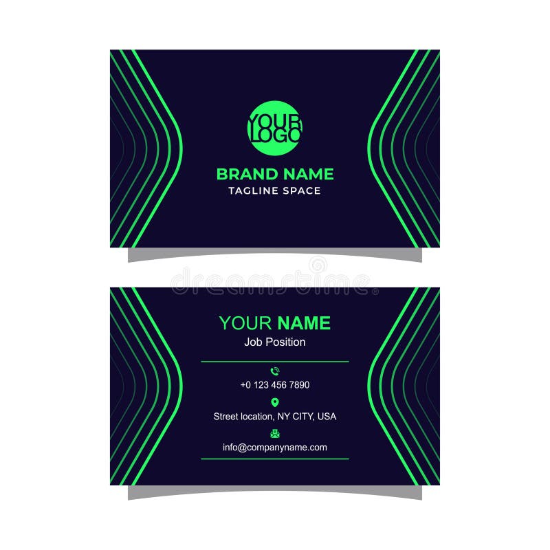 Modern and Clean Business Card Corporate Template Vector Design Stock ...
