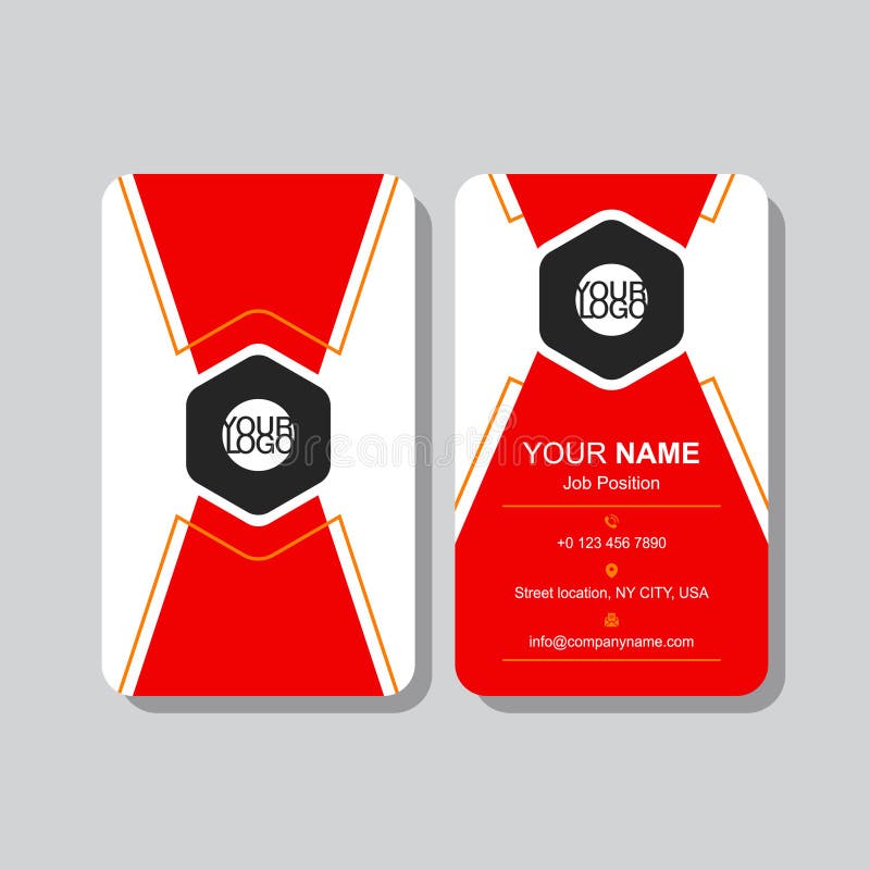Modern and Clean Business Card Corporate Template Vector Design Stock ...