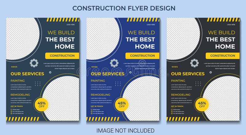 Modern and Clean Construction Flyer Design. Construction Flyer Design ...