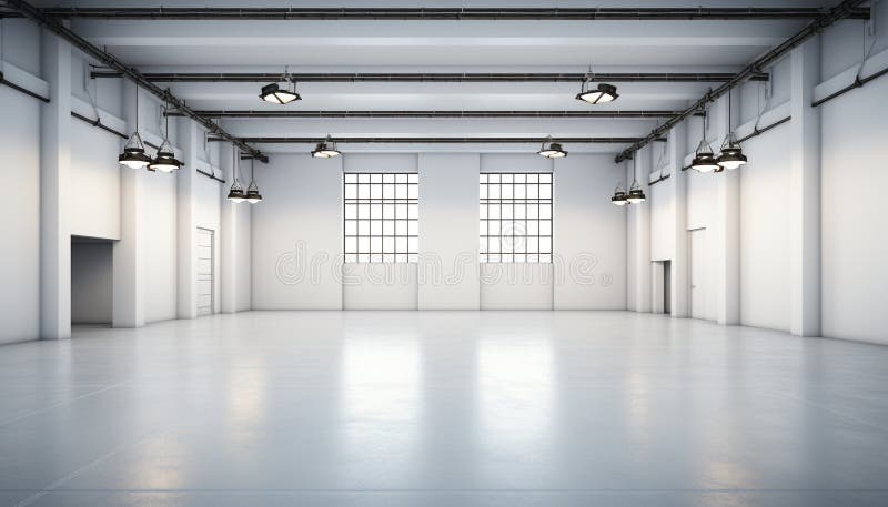 Modern, Clean Corridor with Bright Lighting, Reflecting Futuristic ...