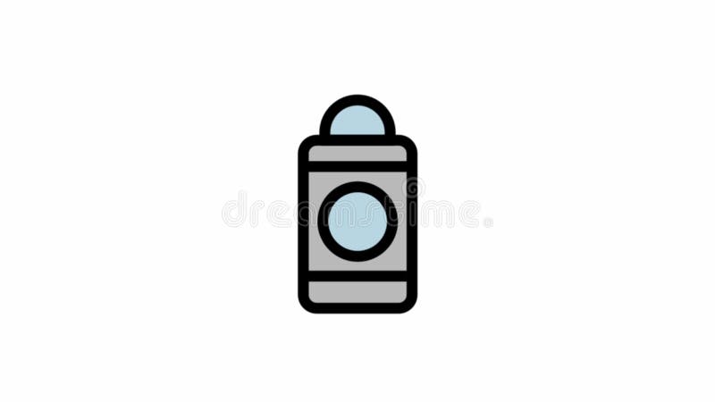 Modern Clean Deo Roller Animated Icon - Bathroom and Hygiene Motion ...