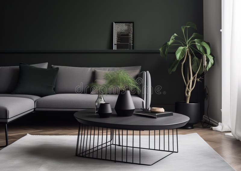 Modern Clean Design. Beautiful Interior. Generative AI Stock ...