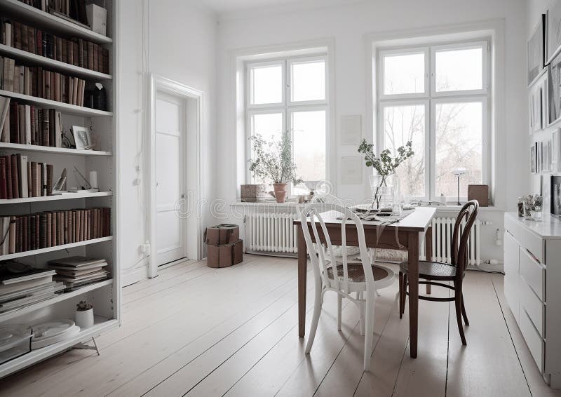 Modern Clean Design. Beautiful Interior. Generative AI Stock ...